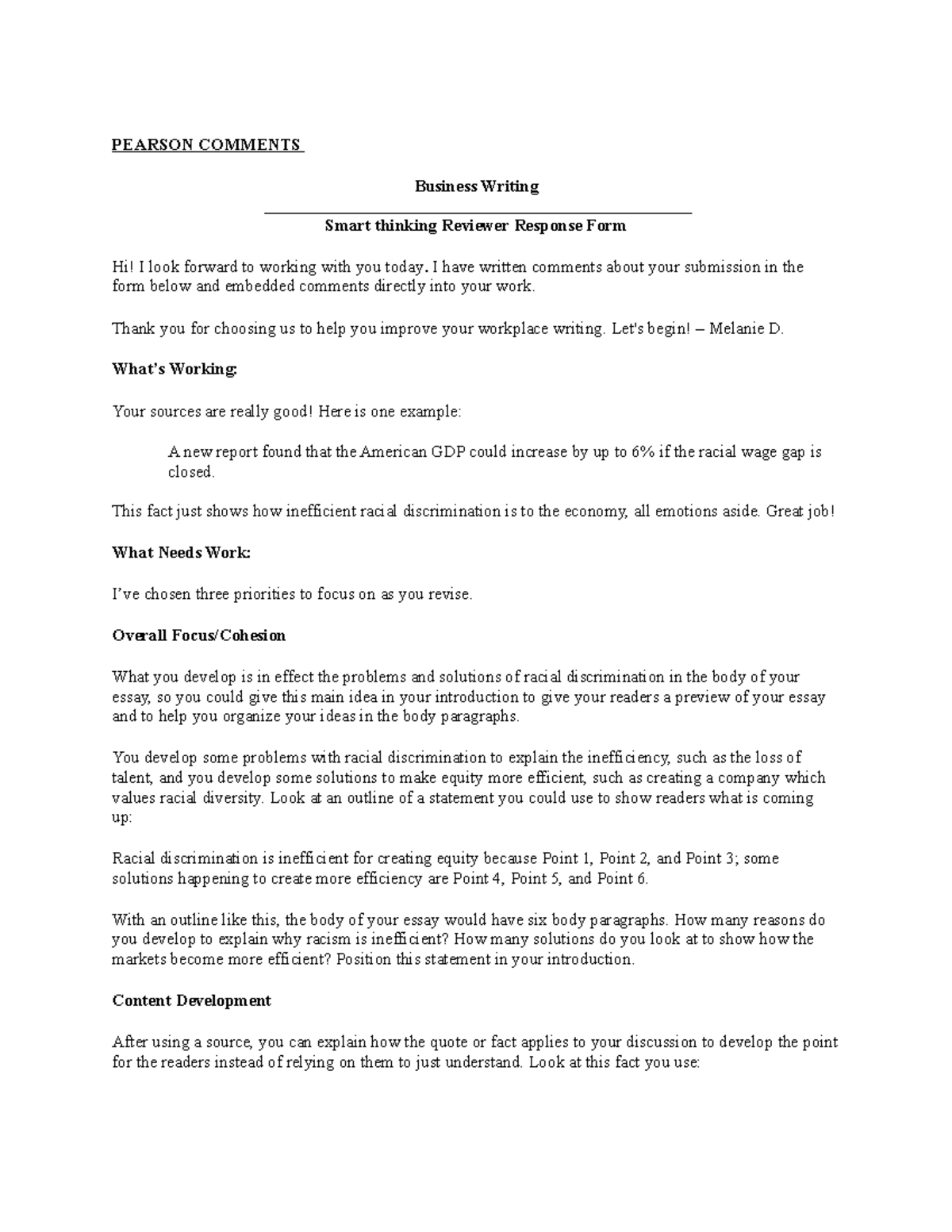 ECON 1050 CPE essay - Grade: 9/10 - PEARSON COMMENTS - Studocu