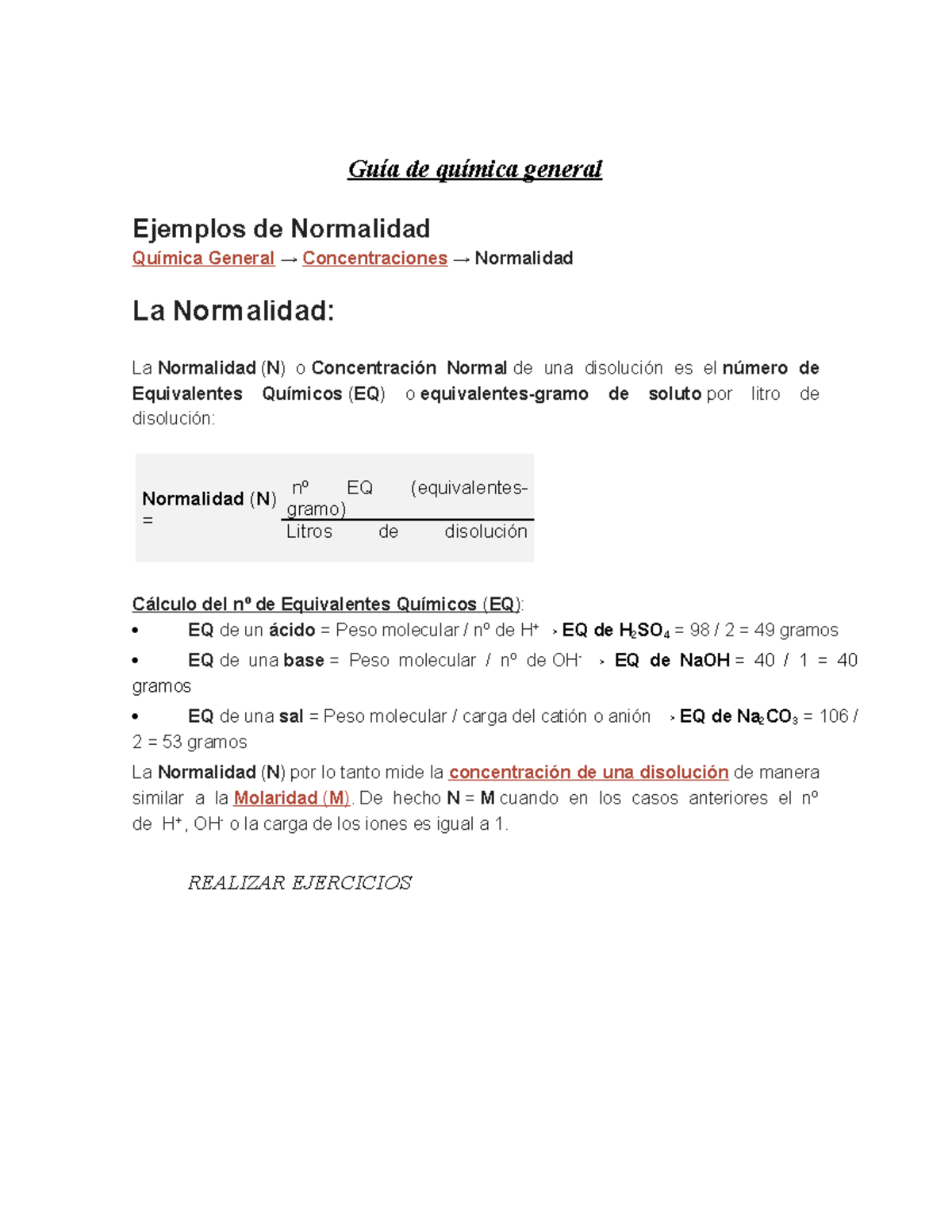 Guía de química general - Guía de química general Ejemplos de ...