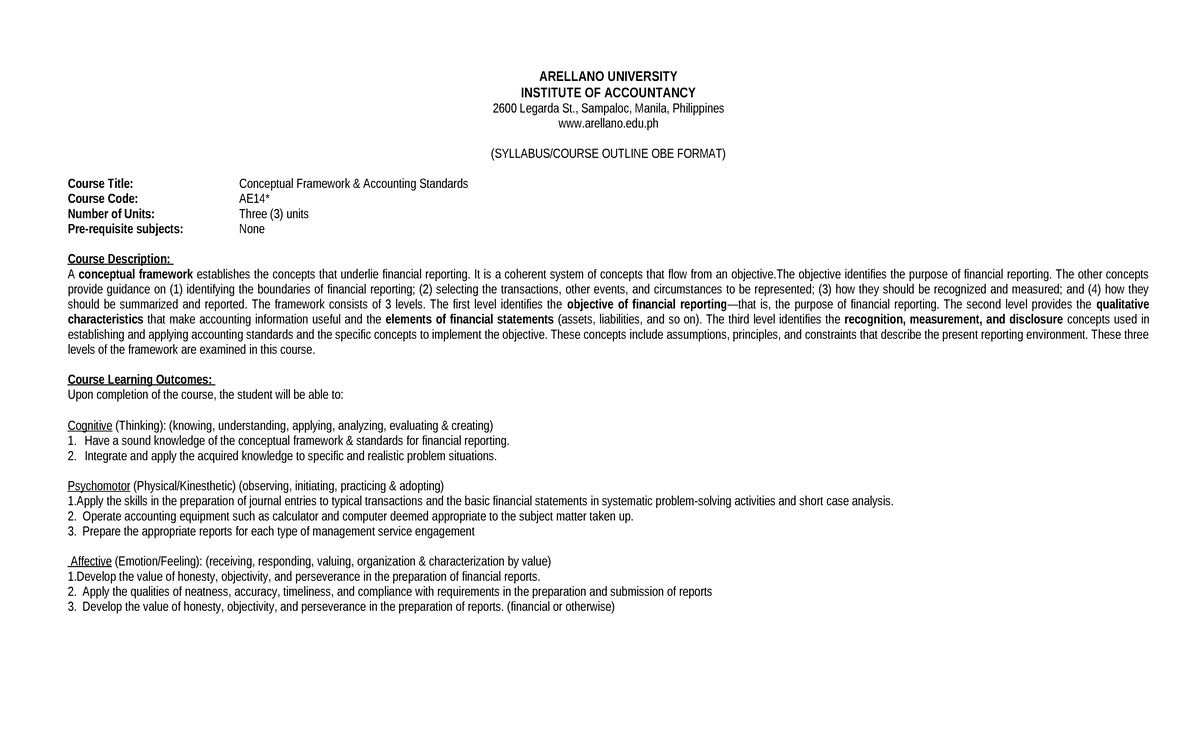 AE14-Conceptual-Framework - ARELLANO UNIVERSITY INSTITUTE OF ...
