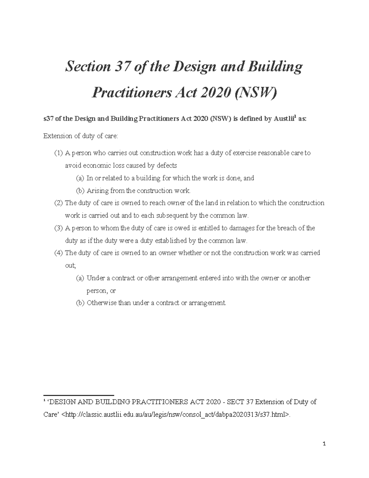 CL Final Assignment - Copy - Section 37 of the Design and Building ...