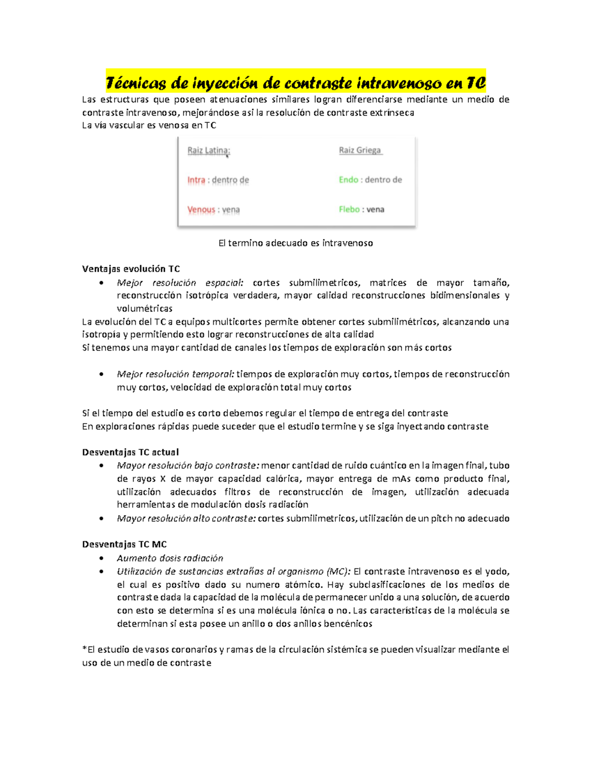 Técnicas de inyección de contraste intravenoso en TC - TÈcnicas de ...
