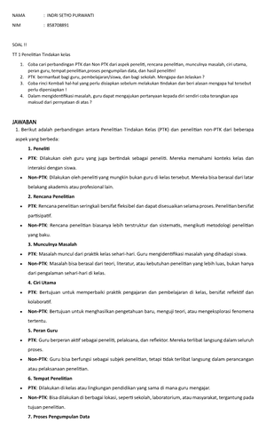 Bjt umum tmk1 - tugas bjt - BUKU JAWABAN TUGAS MATA KULIAH TUGAS 1 Nama Mahasiswa : - Studocu