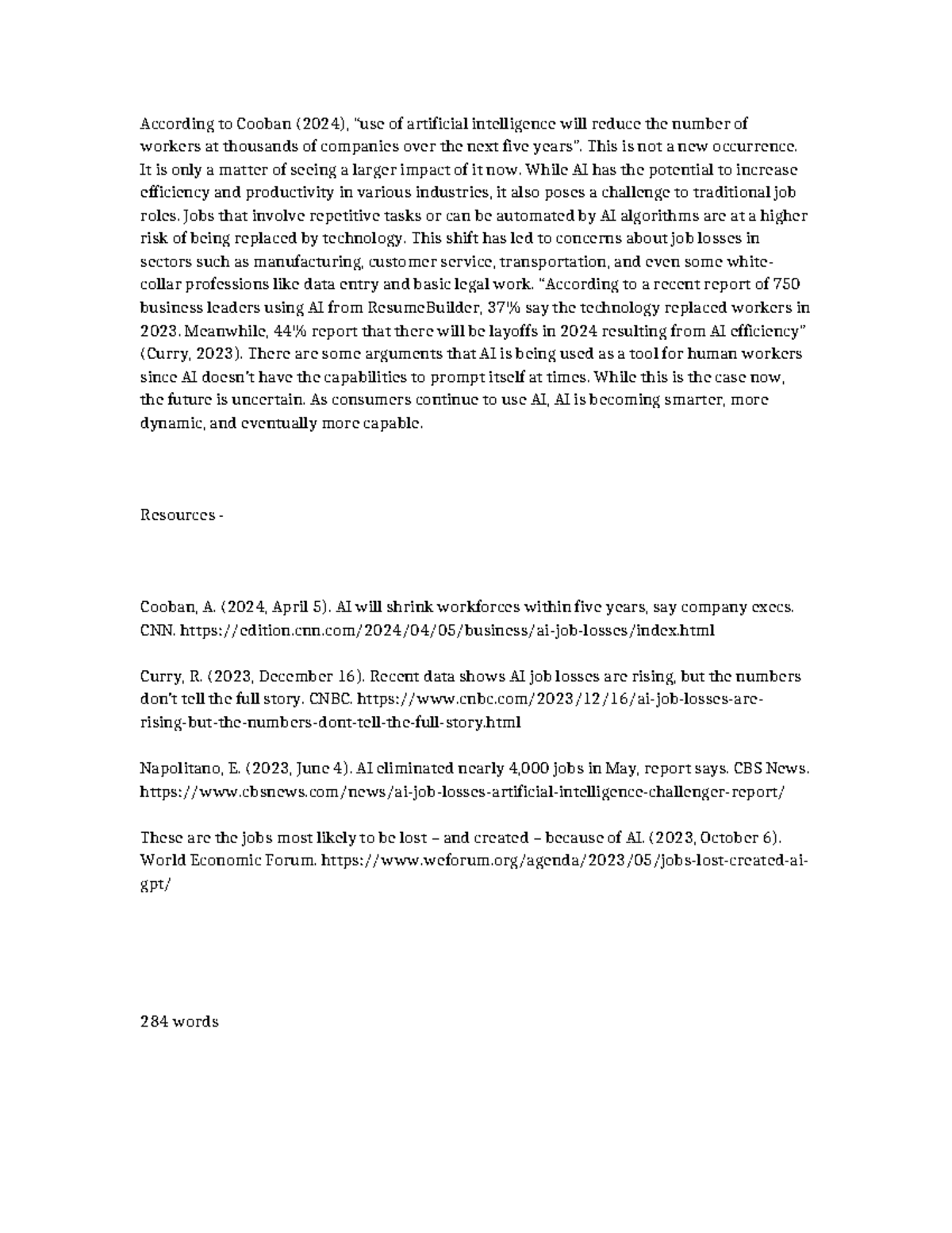 ENGL 1102-01 Discussion Forum Unit 412 - According to Cooban (2024 ...