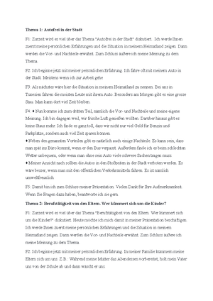 Goethe B1 Sprechen Themen - Goethe-Zertifikat B1 Prüfung Sprechen ...