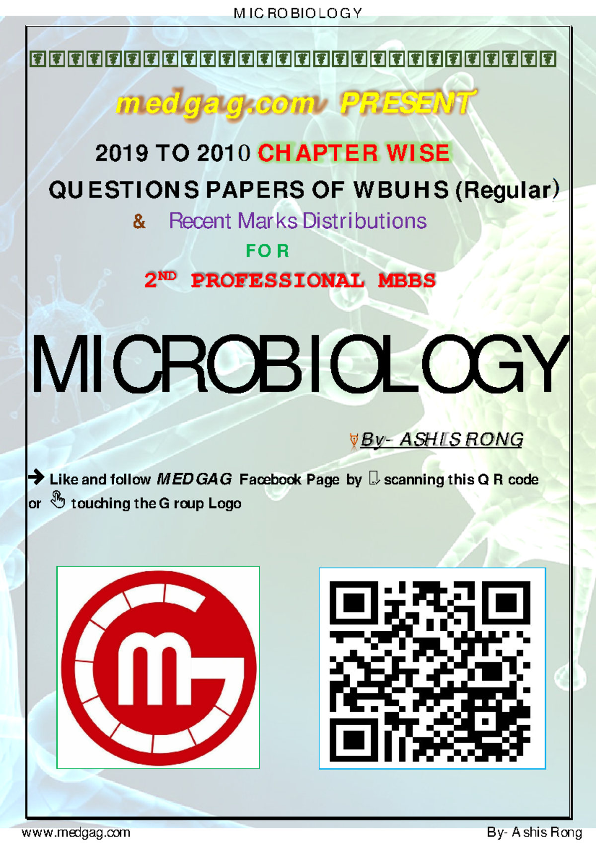 Microbiology 2019-2010 (Regular) Chapter wise Question Papers Wbuhs - ⚕ ...