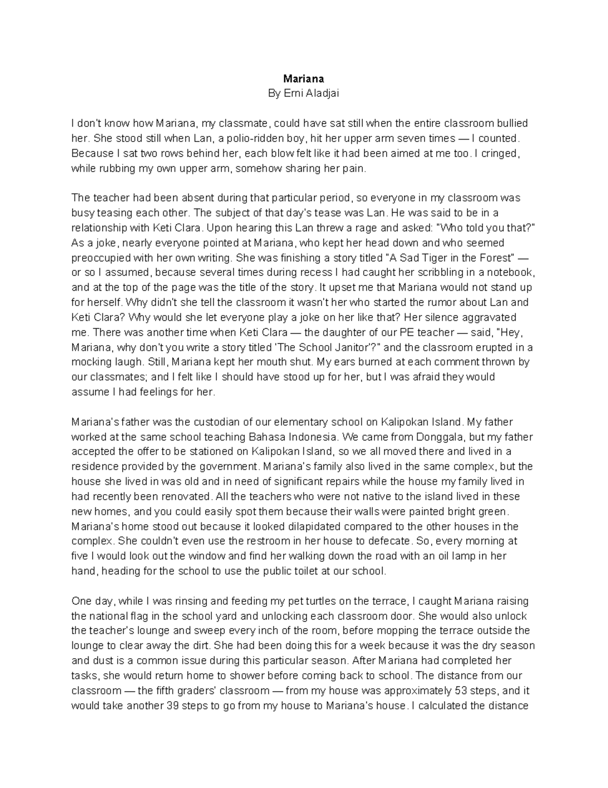 Mariana PRL - PRL - Mariana By Erni Aladjai I don’t know how Mariana ...