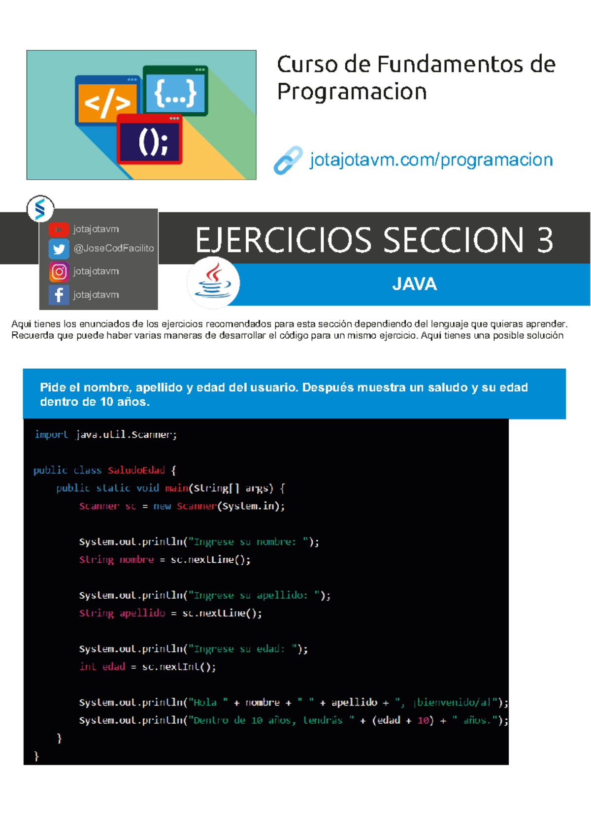 Seccion 3+-+Java - resumen java - Curso de Fundamentos de Programacion ...