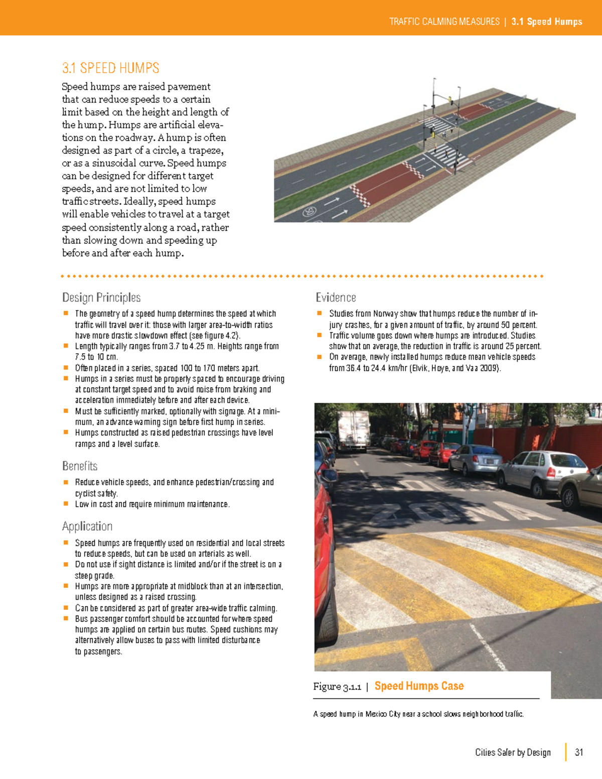 Guidance and examples to promote traffic safety through urban and ...
