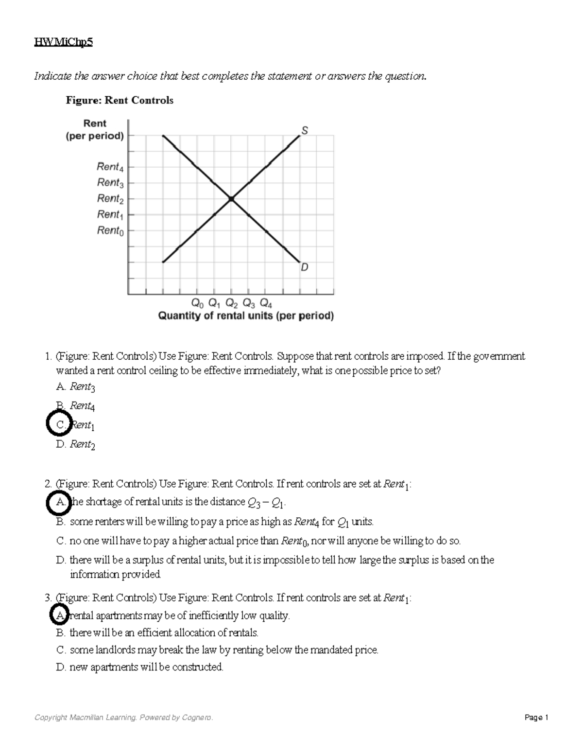 Hwmi Chp 5 Q Quiz Answers Week 5 Indicate The Answer Choice That Best Completes The