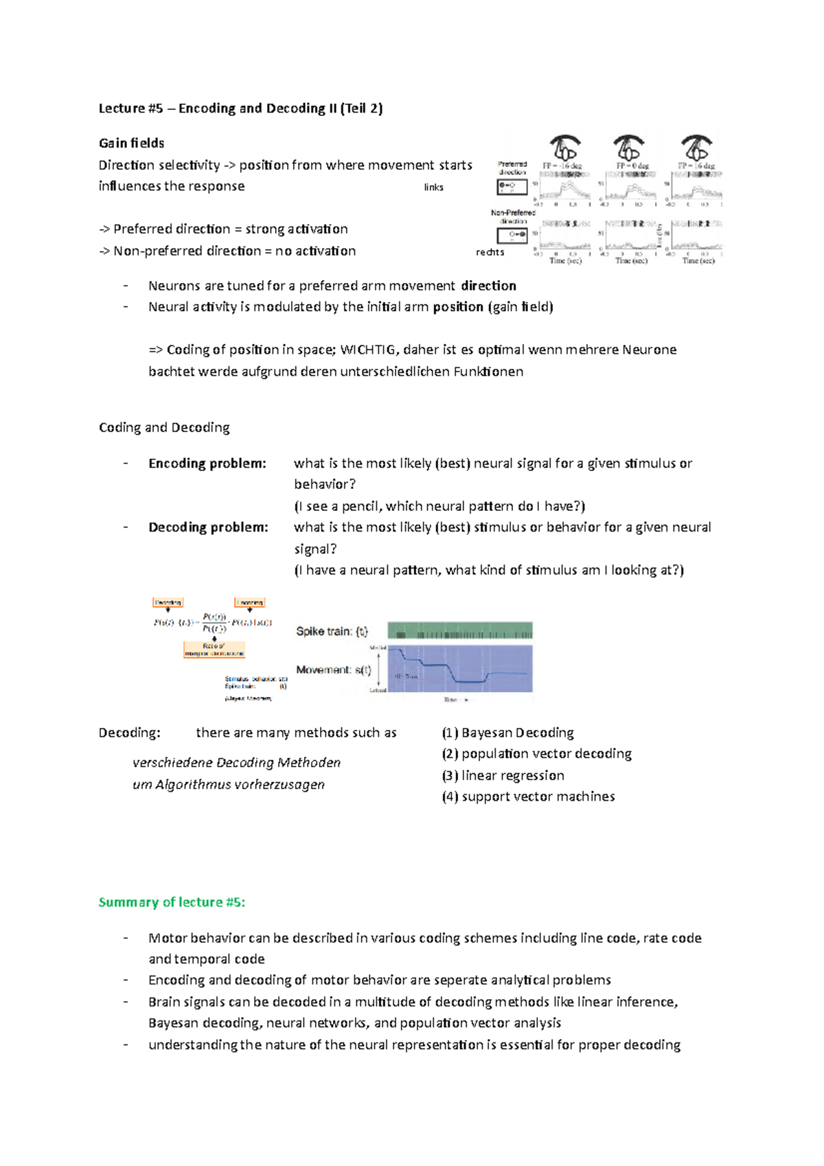 Zusammenfassung 5 2 Encoding And Decoding Ii Teil 2 Lecture 5 Encoding And Decoding Ii