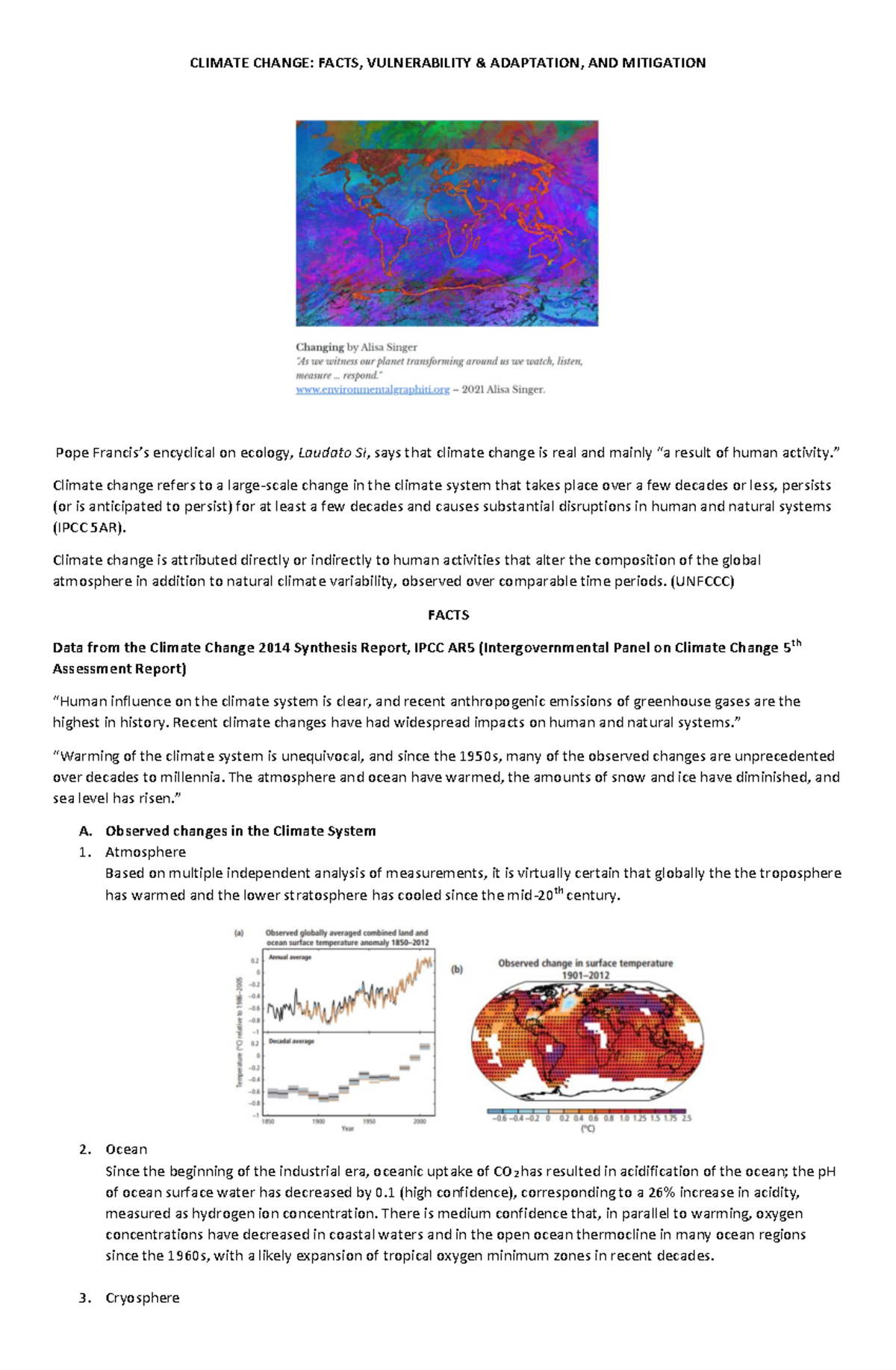 Climate- Change - NSTP CWTS lesson - CLIMATE CHANGE: FACTS ...