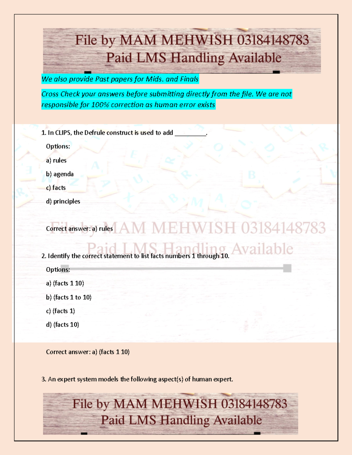 CS607 Quiz#2 7 July2023 Finals by MISS Mehwish - We also provide Past ...