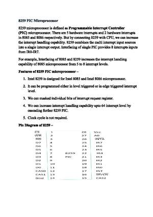 Microcontroller series - Microcontroller&EmbeddedSystem - Studocu