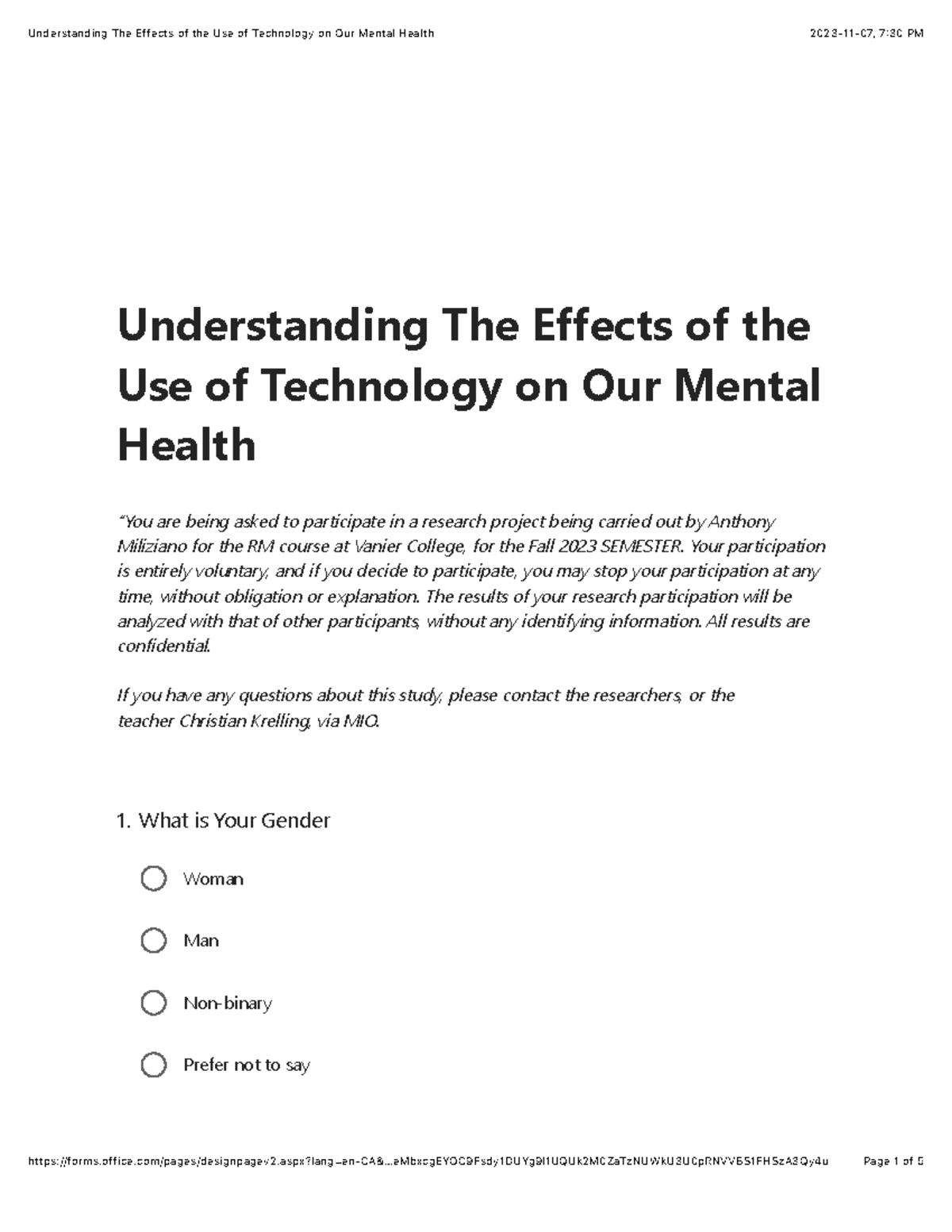 Understanding The Effects of the Use of Technology on Our Mental Health ...