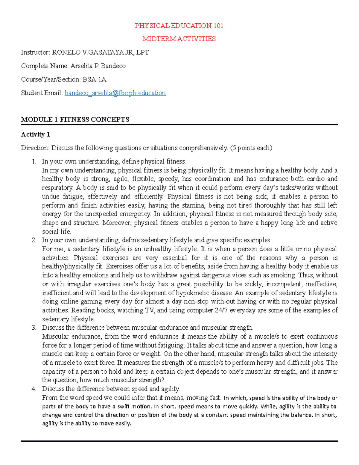PE Midterm Answer - PHYSICAL EDUCATION 101 MIDTERM ACTIVITIES ...