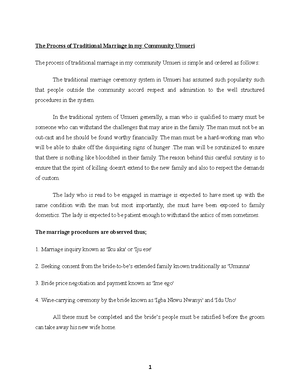 The Process of Traditional Marriage in my Community Princess ...