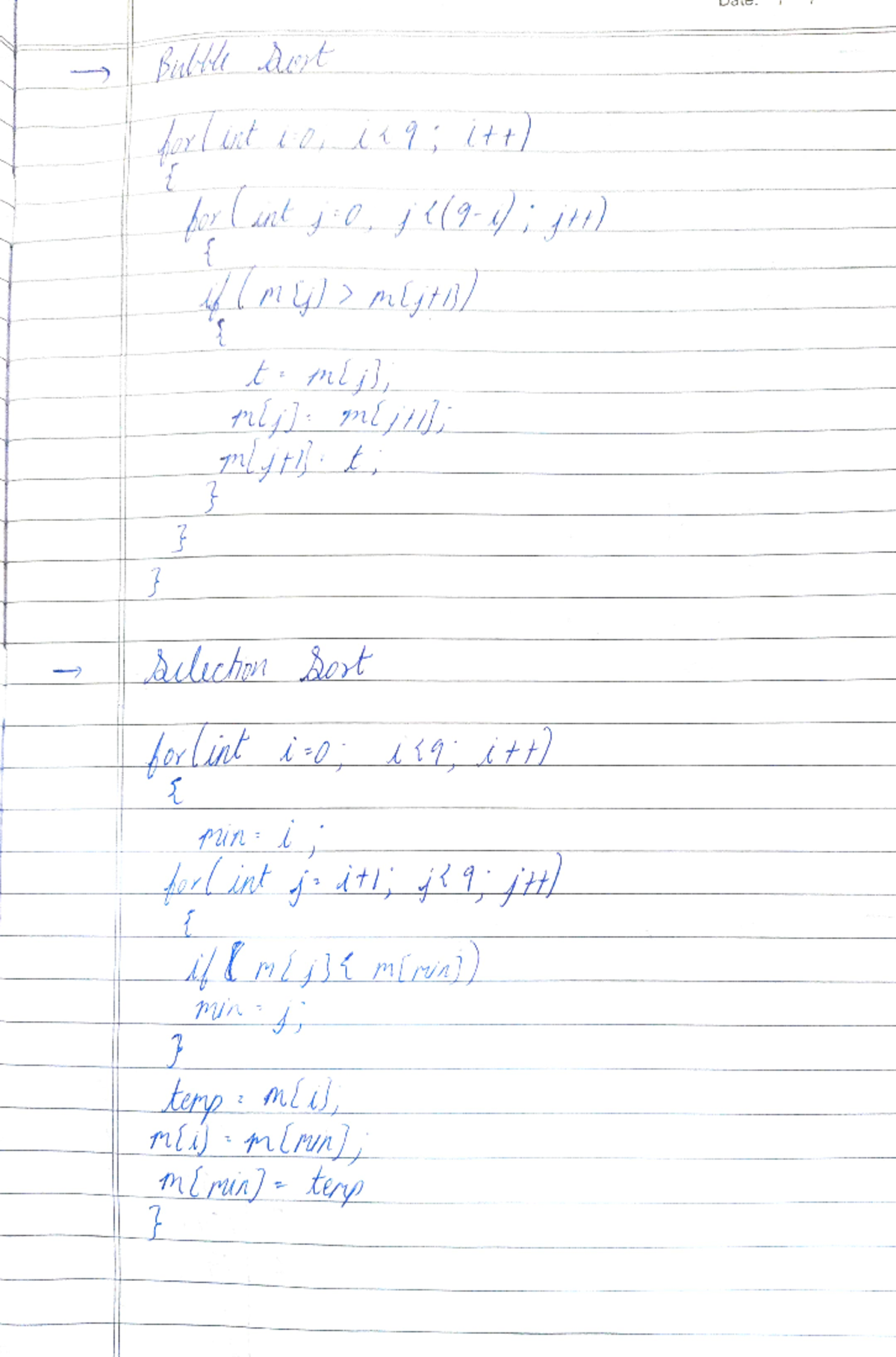 Sorting - rgegerg - Computer Science SL - Alecho Qot - Studocu