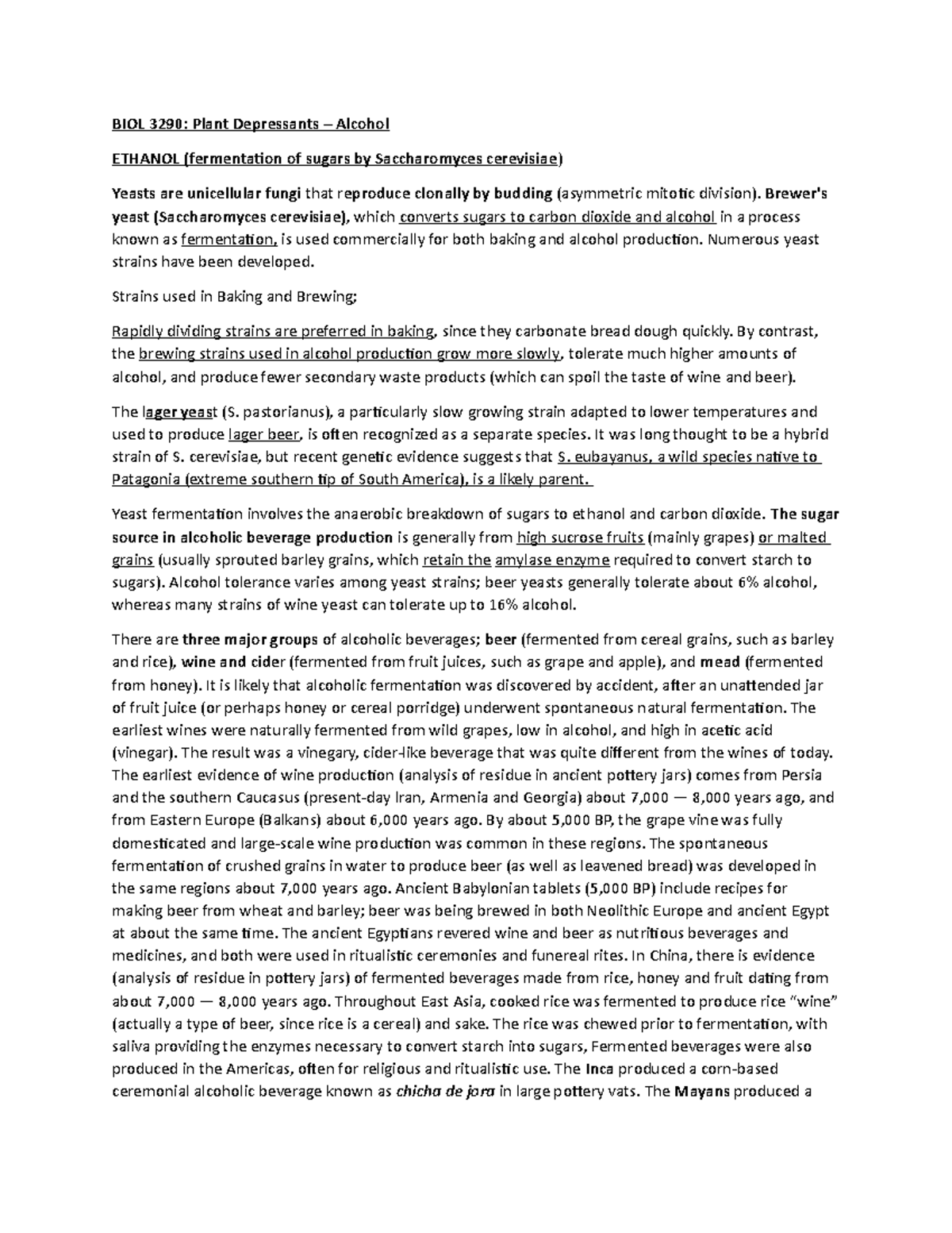 BIOL 3290 Chapter 15 Lecture Summary 2021 - BIOL 3290: Plant ...
