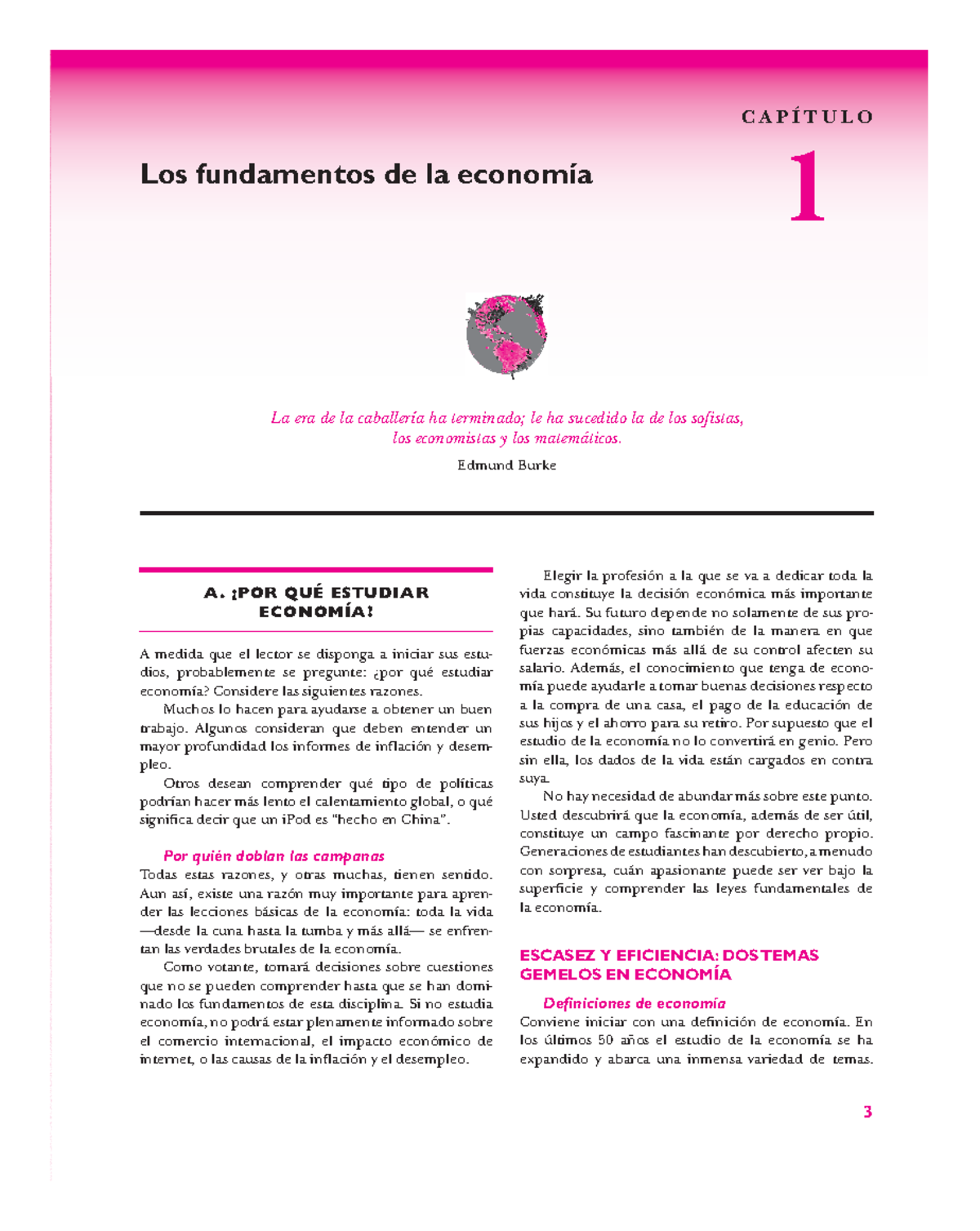 Economía. Con aplicaciones a Latinoamérica pag 3-9 - C A P Í T U L O 1 ...