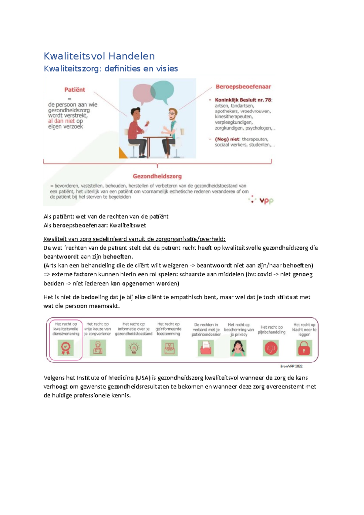 Kwaliteitsvol Handelen Deel1 - Kwaliteitsvol Handelen Kwaliteitszorg ...