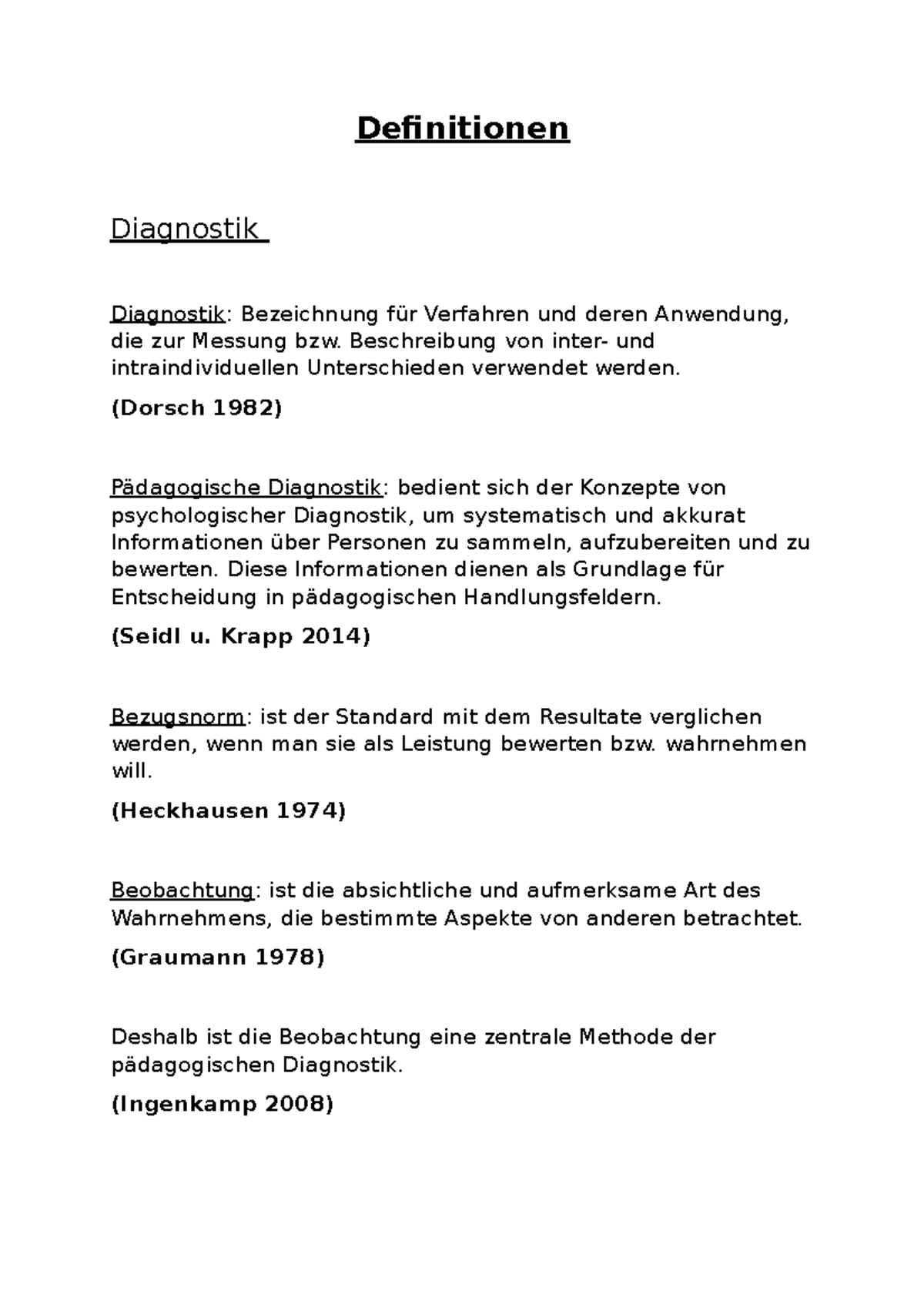 Definitionen - diese Liste umfasst alle Definitonen mit Autor/in in den ...