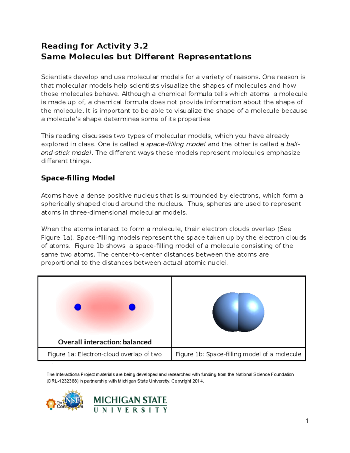 :Investigation 3 - Activity 3.2 - Reading 1 Same molecules but ...
