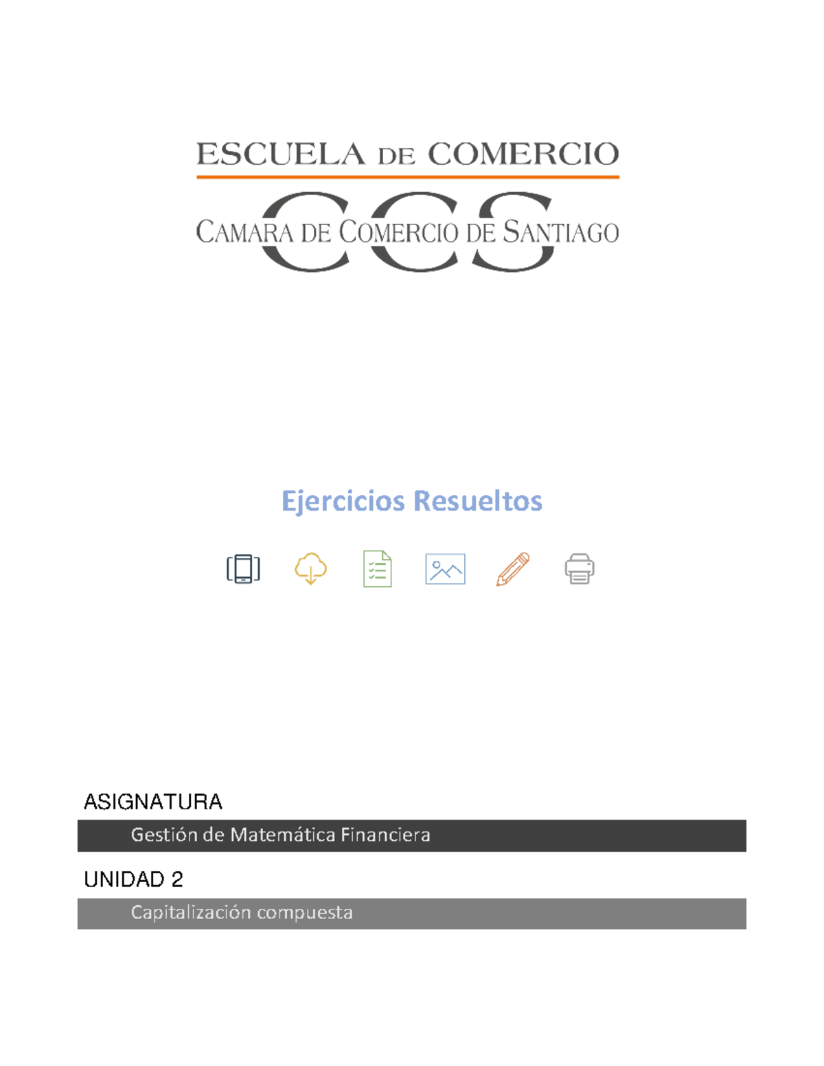 Matematica financiera u2 material complementario ejercicios resueltos - Ejercicios Resueltos ...