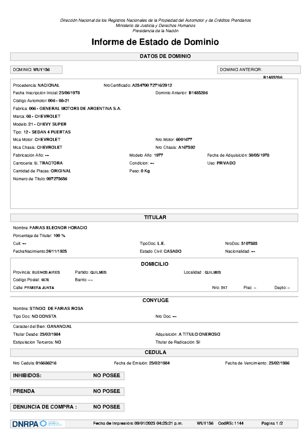 00014469-Informe Dominio - Dirección Nacional de los Registros ...