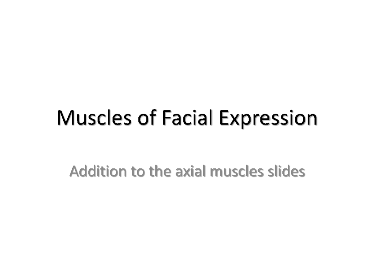 Muscles of Facial Expression - Warning: TT: undefined function: 32 ...