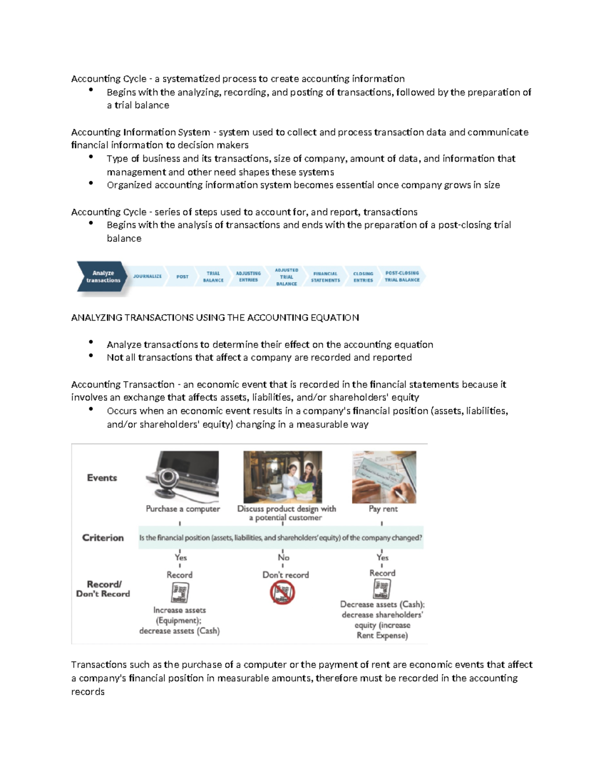 Mos1023 ch4p1 - text material - Accounting Cycle - a systematized ...