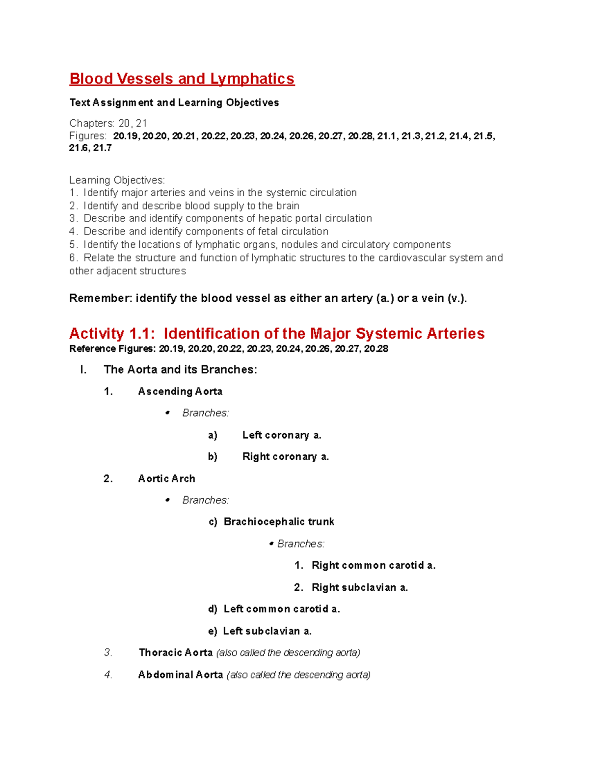 Blood Vessels and Lymphatics-2 - Blood Vessels and Lymphatics Text ...