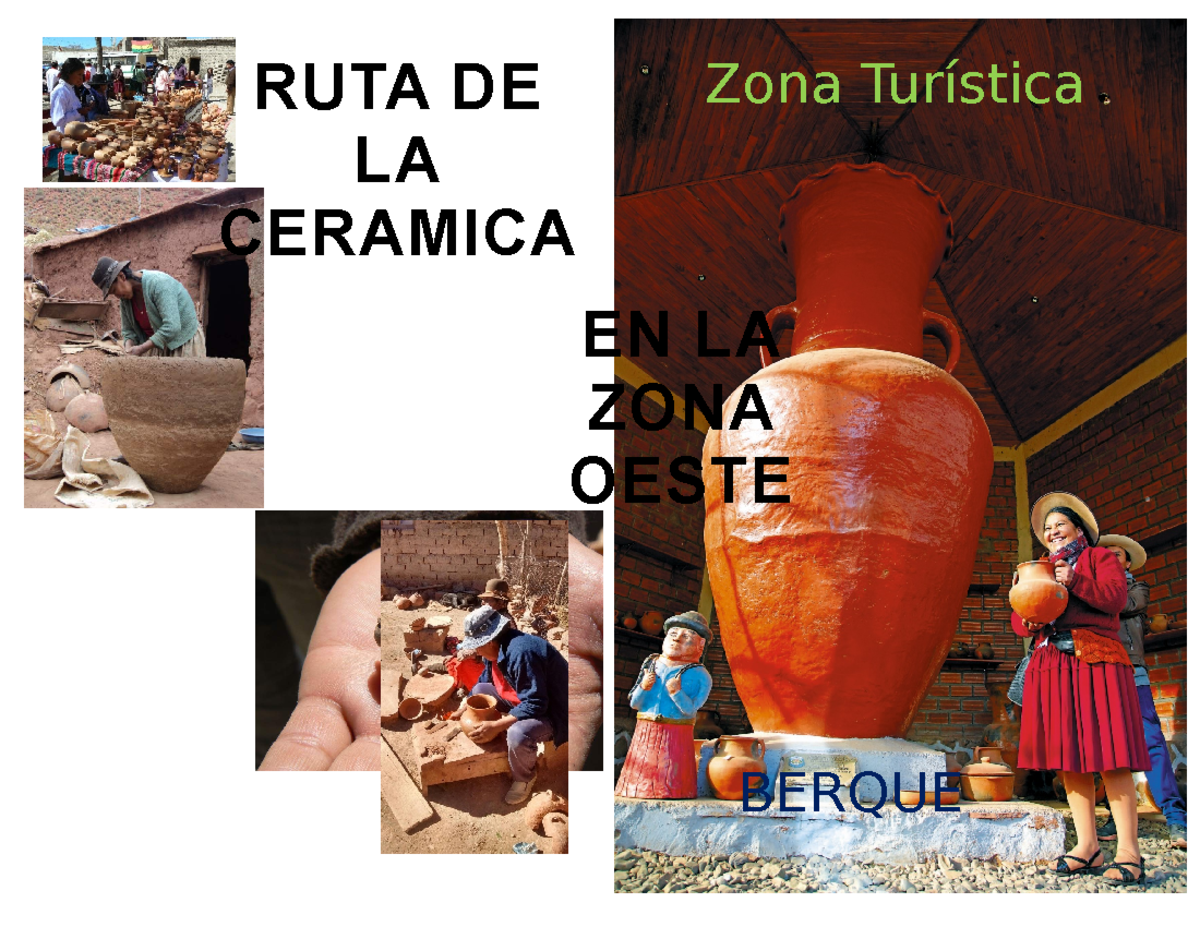 Berque - Documento - RUTA DE LA CERAMICA EN LA ZONA OESTE Zona ...