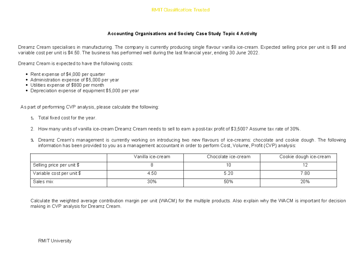 Week 5 Group Reinforcement Activity-7-2-1 - RMIT Classification ...