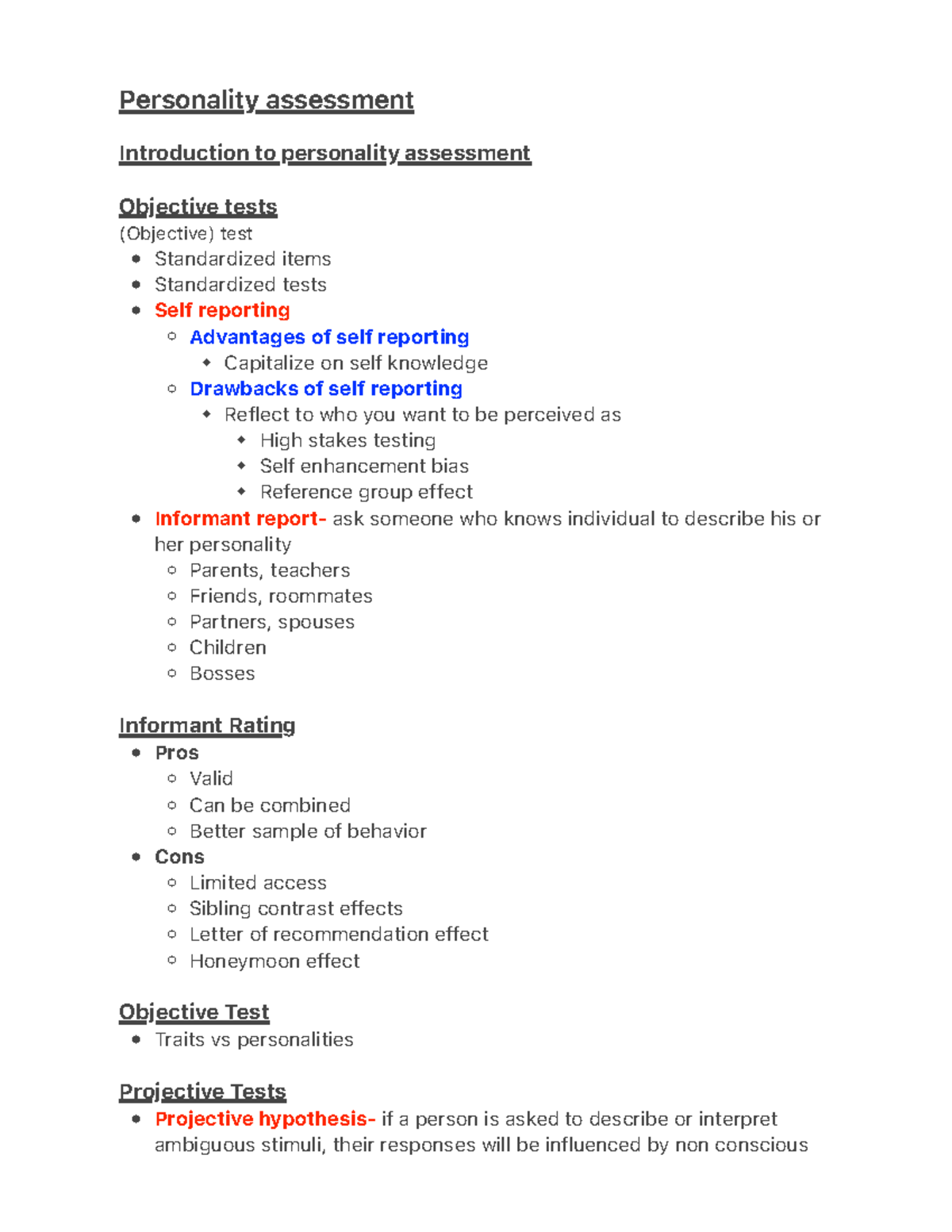 Personality assessment notes - ï ï ï ï ç ï ç ç ç ç ï ï ï ï ï ï ï ï ï ï ...