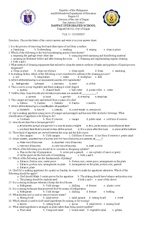 1st quarter exam- bpp - DAPPAT INTEGRATED SCHOOL SUMMATIVE TEST- 1st ...