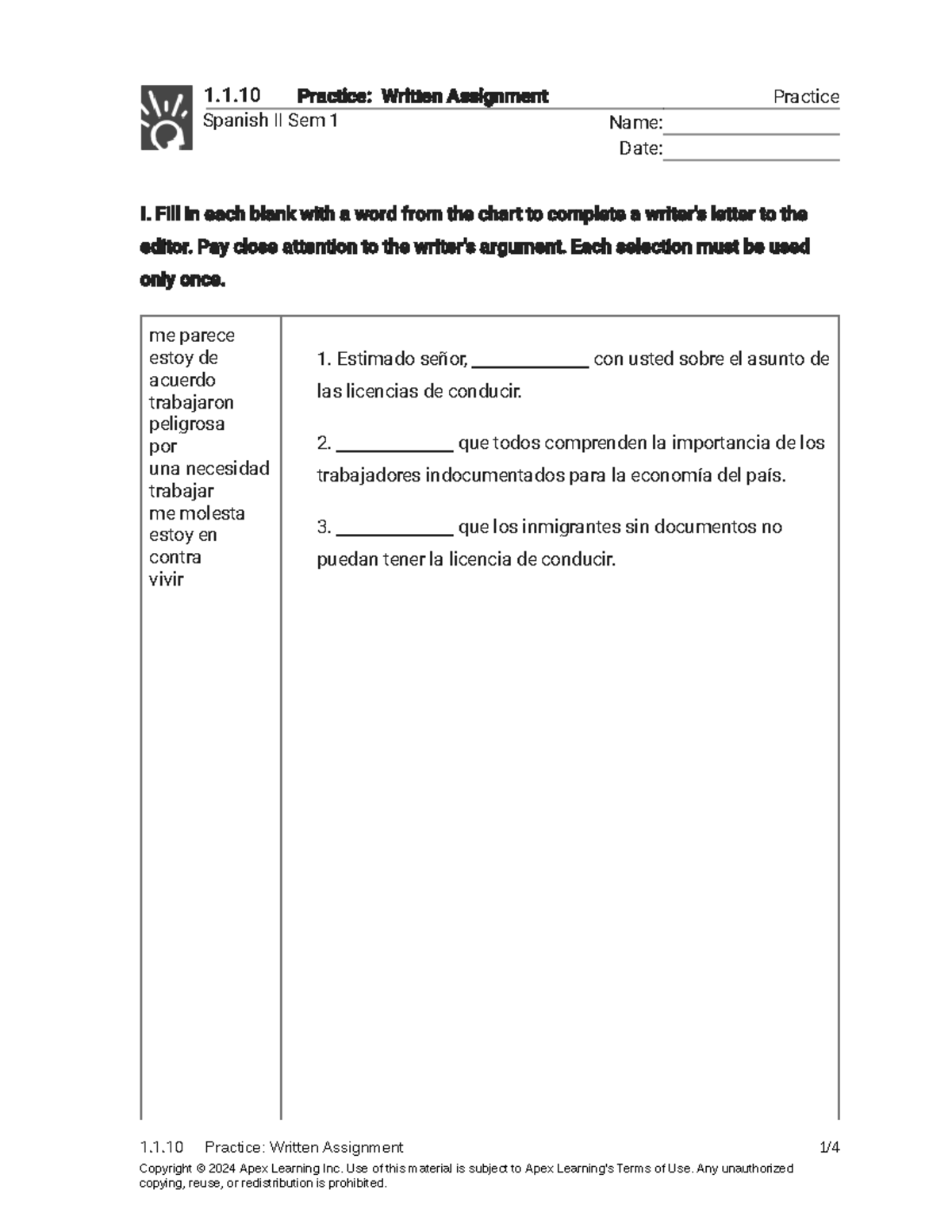 1.1.10 Practice - Written Assignment (Practice) - Practice: Written ...