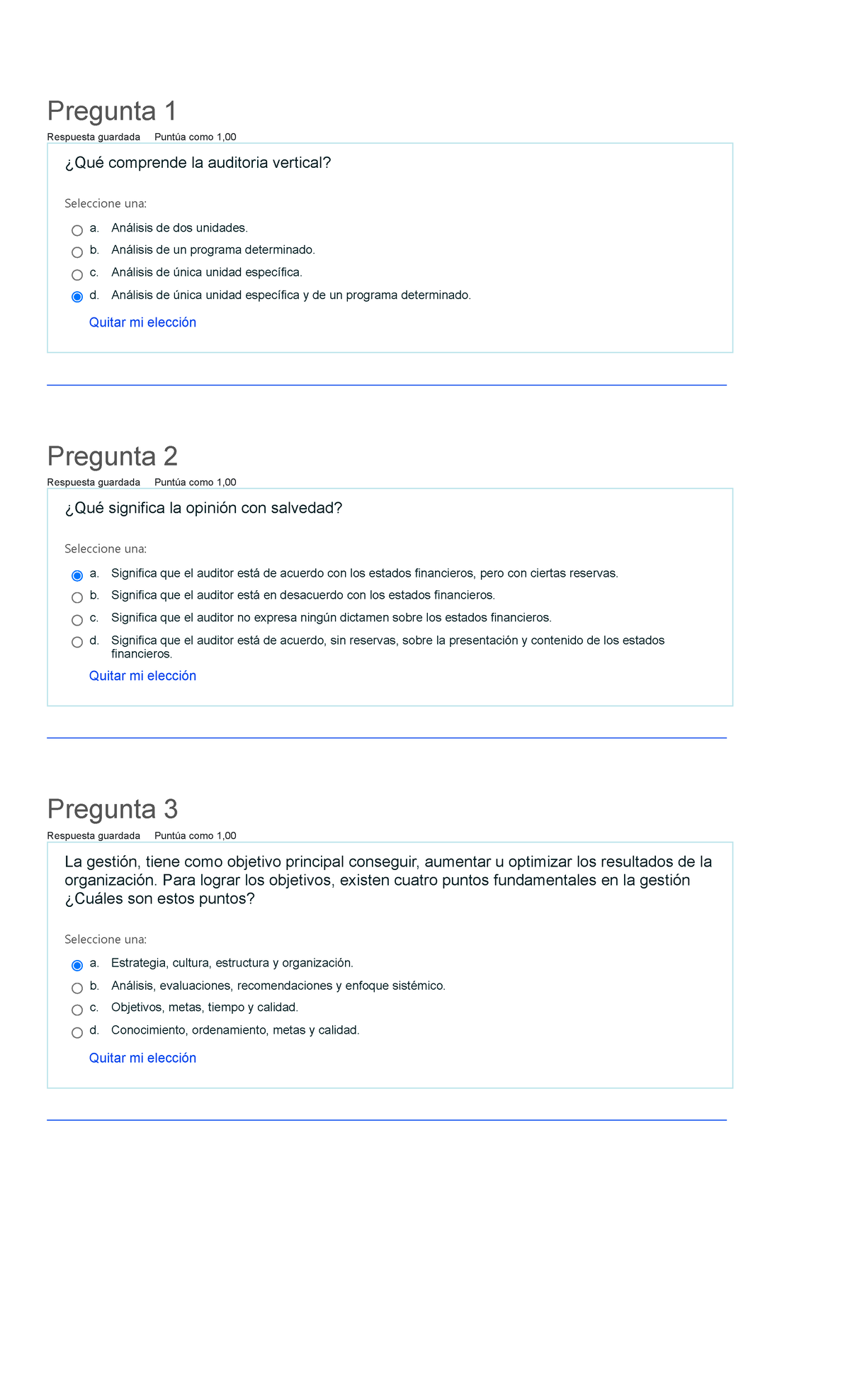 Examen final 20 preguntas - Respuesta guardada Puntúa como 1, Pregunta ...