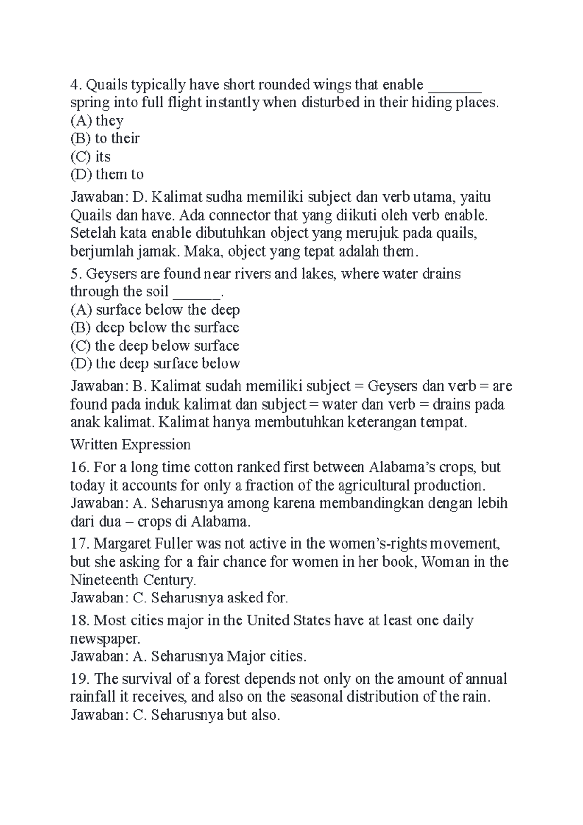 Pembahasan skills 55 part 2 - Quails typically have short rounded wings that enable ...