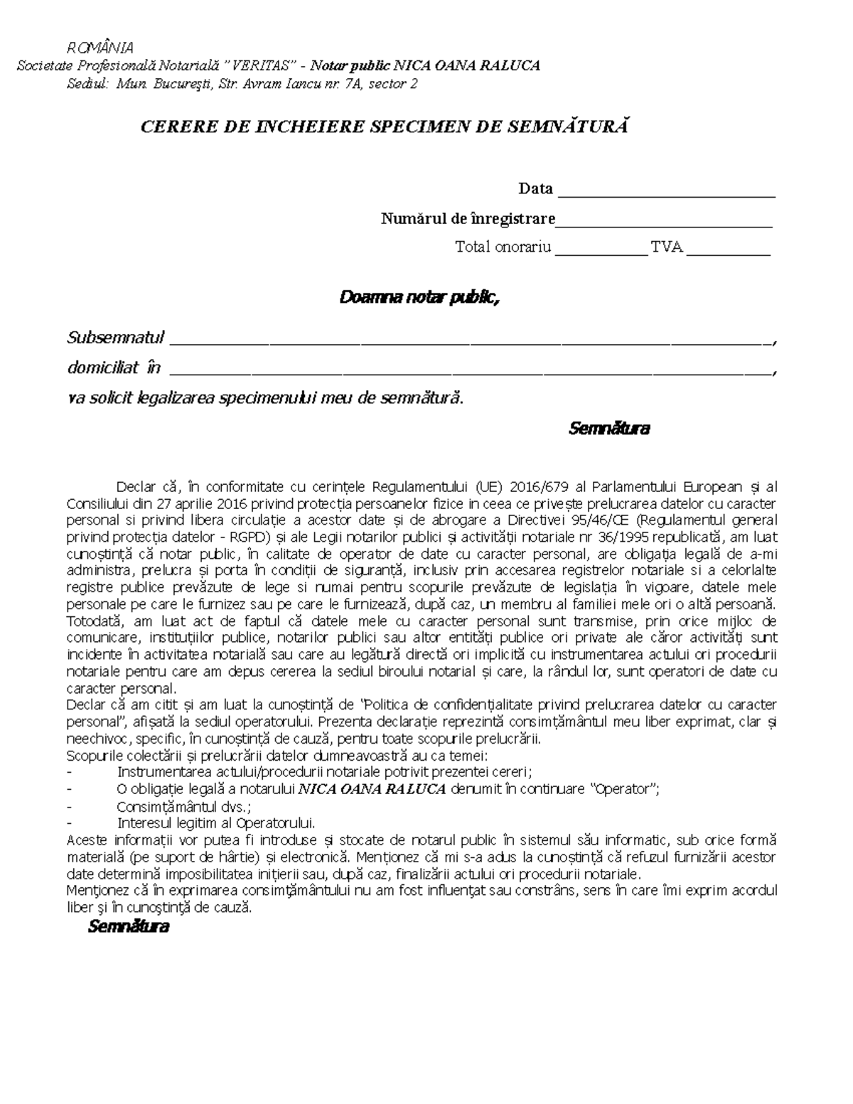 GDPR Cerere LS ddddddddddddddddddddddddddddddddddddd - ROMÂNIA ...