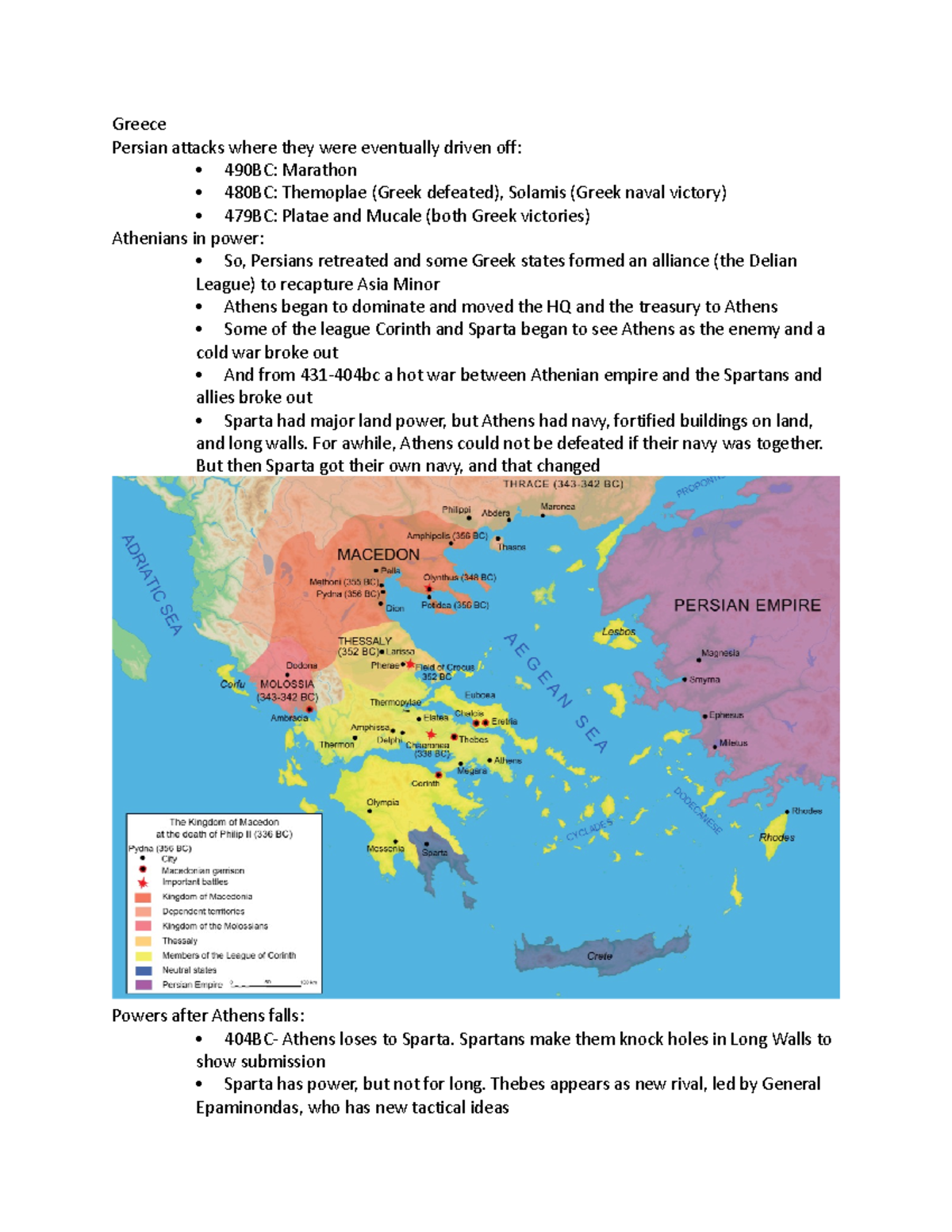 CL 112 Ancient Greece - Greece Persian attacks where they were ...
