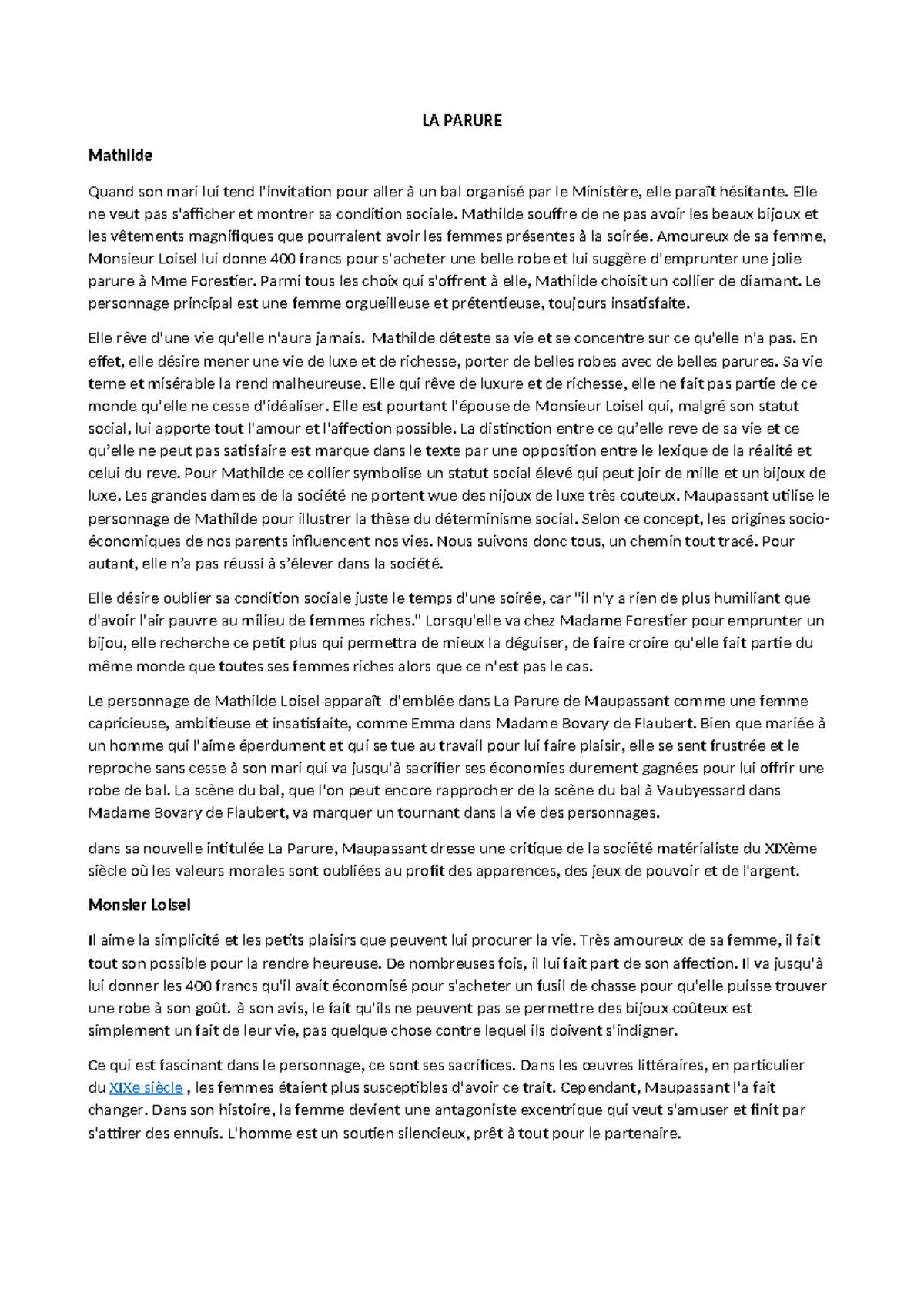 LA Parure - LA PARURE Mathilde Quand son mari lui tend l'invitation ...