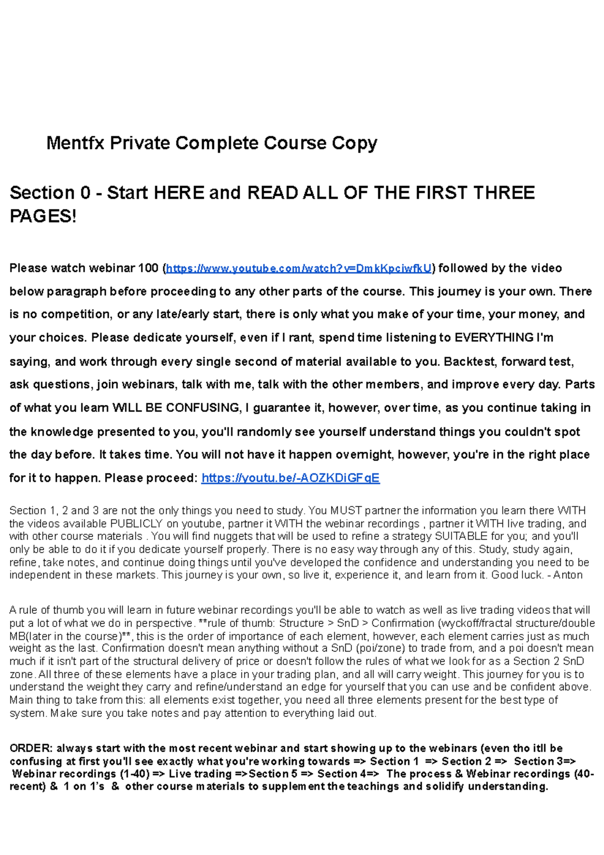 Real ment - Mentfx Private Complete Course Copy Section 0 - Start HERE ...