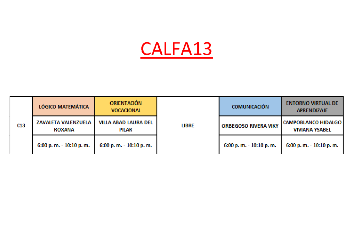Calfa 13 - Lógico Matemático - CALFA - Studocu