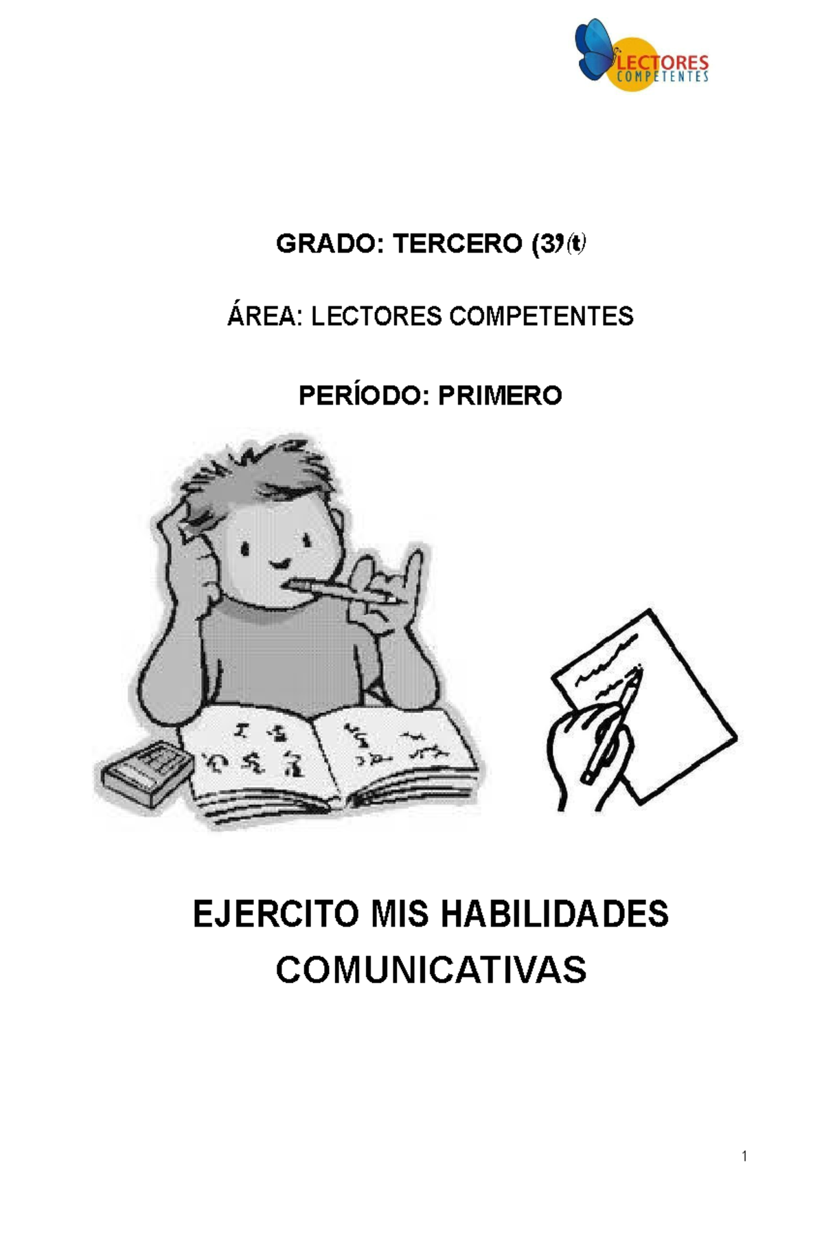 03 Lectores competentes-convertido - 1 GRADO: TERCERO (3° ÁREA ...