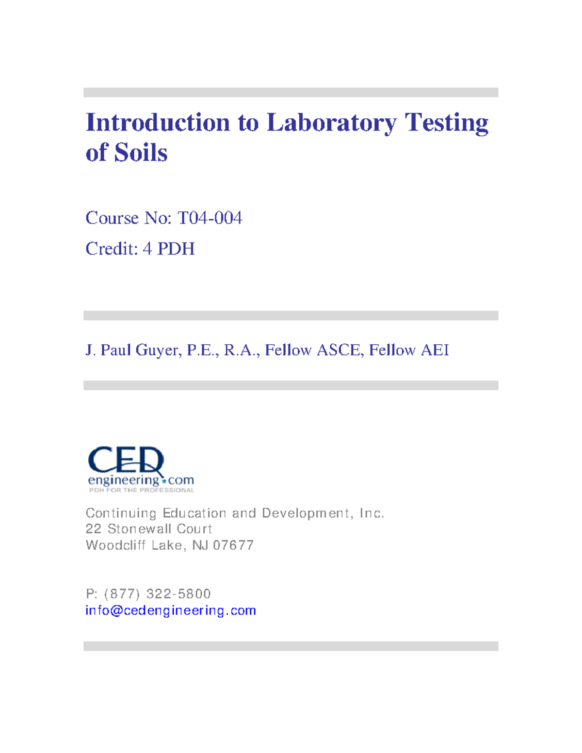 An Introduction to Laboratory Testing of Soils R1 - Introduction to ...