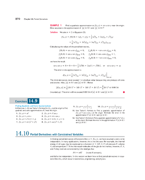 Math work ch14-9 - math work - 866 Chapter 14: Partial Derivatives ...
