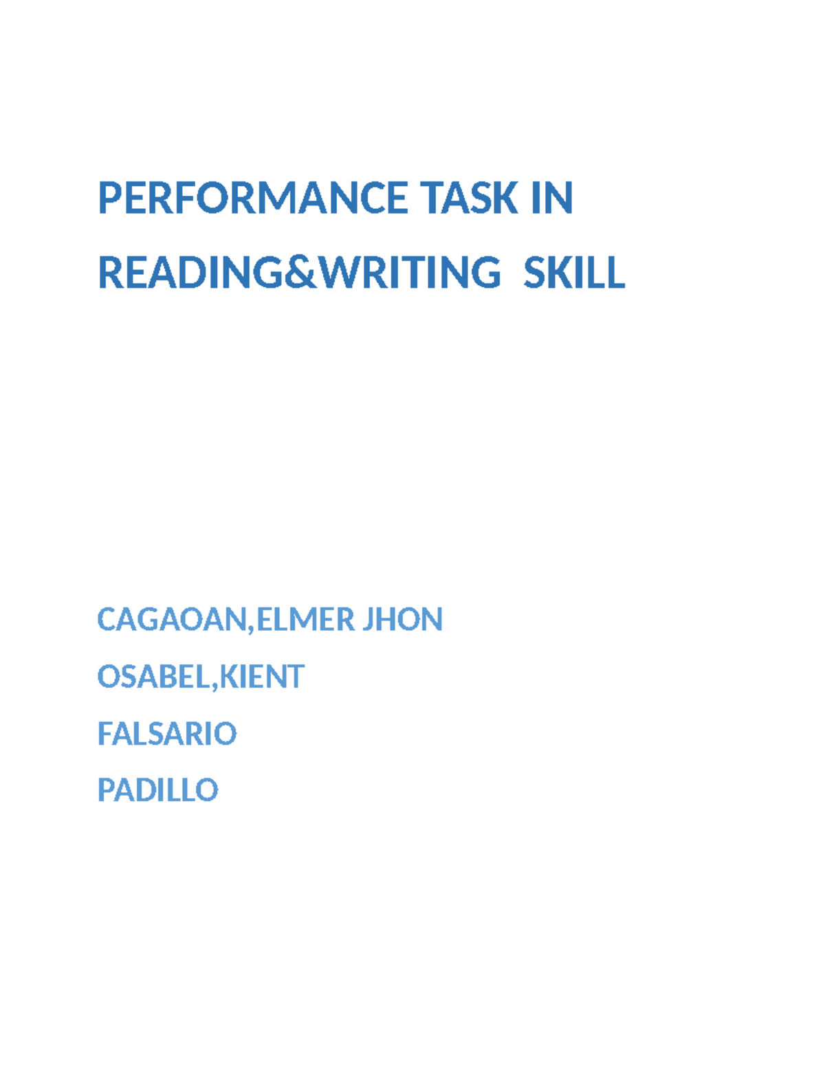 Performance-TASK-IN - For educational purpose - PERFORMANCE TASK IN ...