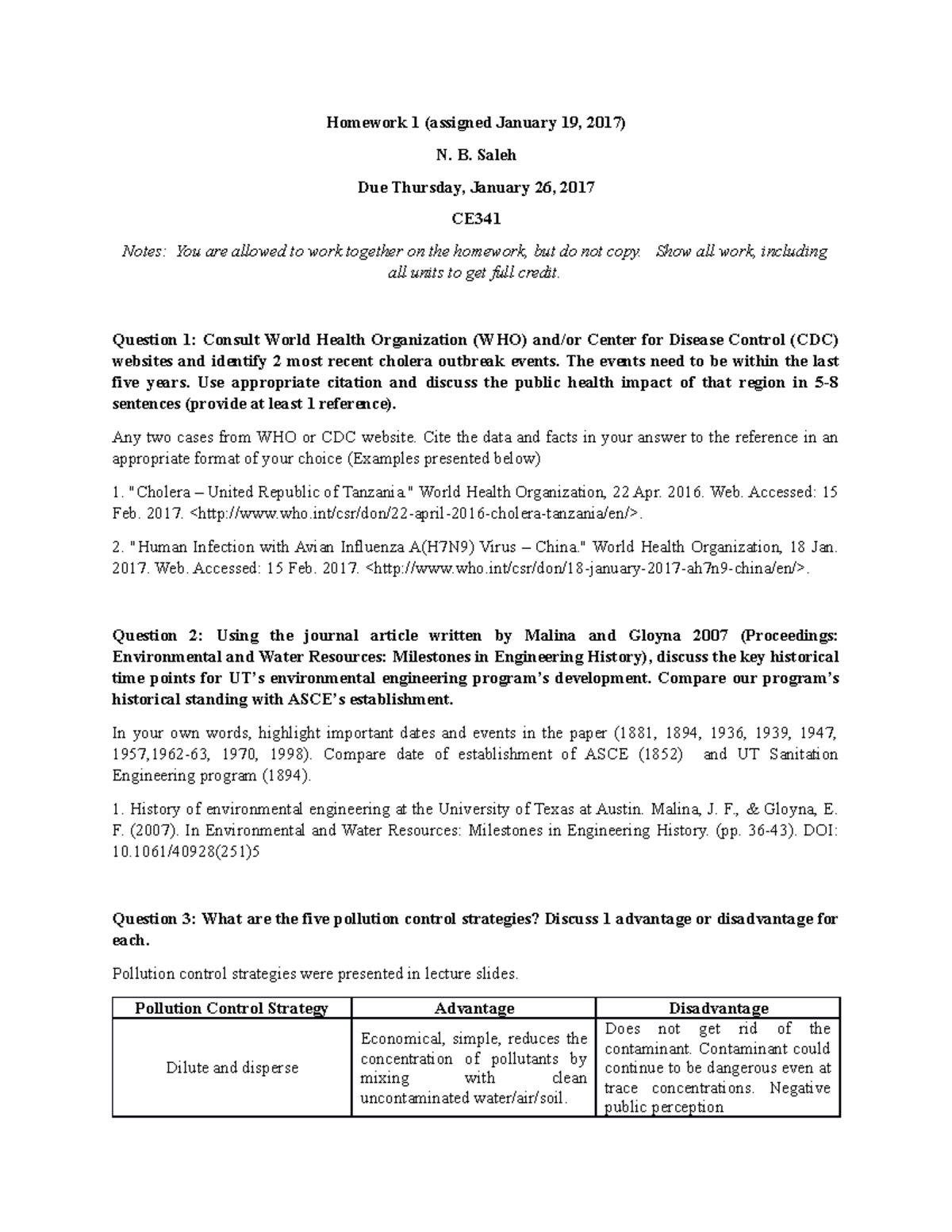 Ce341 Solutions Hw1 Homework 1 Solutions Saleh Spring 2017 Homework 1 Assigned January 19