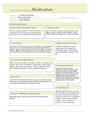 Albumin Medication Card - ACTIVE LEARNING TEMPLATES THERAPEUTIC ...
