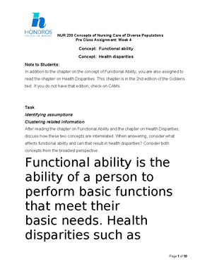 NUR 230 Week 7 Pre-Class Assignment - Pre Class Assignment: Week 7 ...